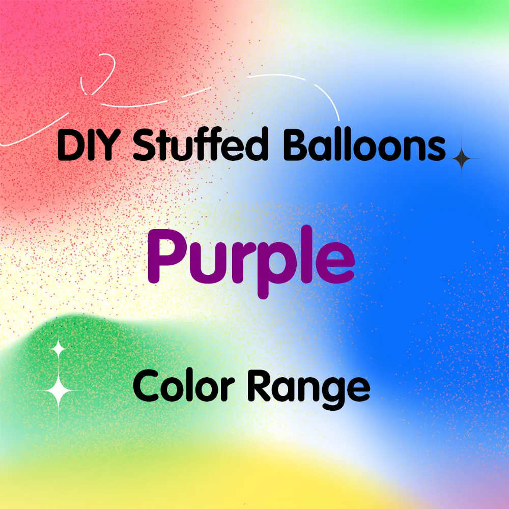 DIY 12" Stuffed Balloons Purple Color Range | BuLuLu Balloons Event ...